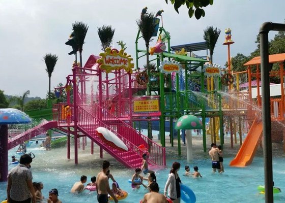 Outdoor Water Fun Equipment Aqua Park Project With 15 Set Water Equipment
