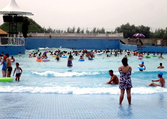 Splendid Water Park Wave Pool Machine for Water Theme Park , 1000 Square Meter