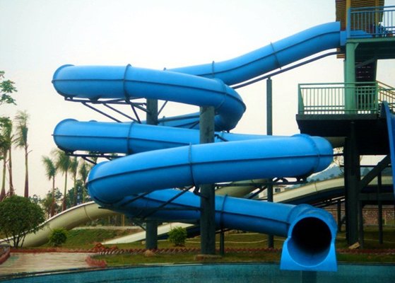 Blue Water Park Slide Crossword Closed Spiral Amusement Park Equipment