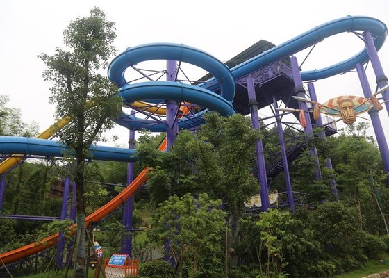 Water Attractions Closed Open Spiral Water Slide for Family Adults and Children