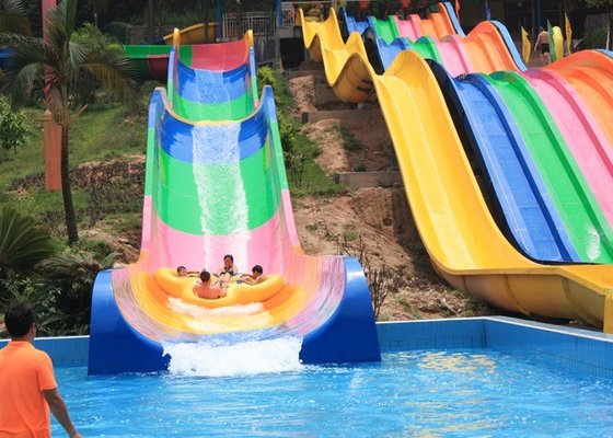 Commercial Grade Rafting Long Water Slide Games Water Park Equipment for Family
