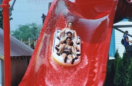Family Rafting Water Parks Slide for 4 Person , Water Slides At Water Parks