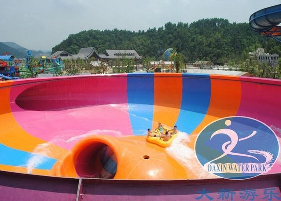 18 Meters Height Water Park Slides Fiberglass & Steel Customized