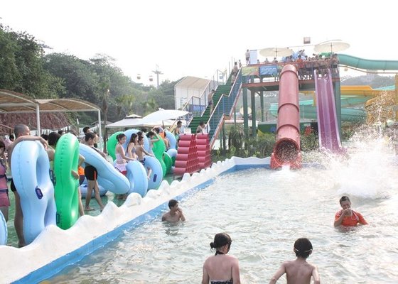Water Park Garden Water Slide Sled & Barrel 5/7 Meters Height