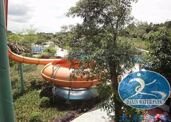 Fiberglass 12m Aqua Body Space Bowl Water Slide For Amusement Park