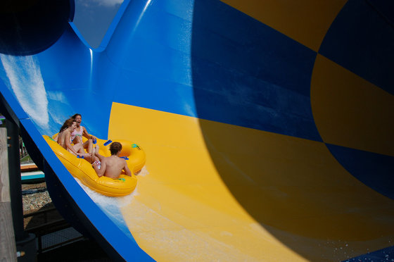 Funny Fiberglass Water Park Equipment Big Water Slides For Pools