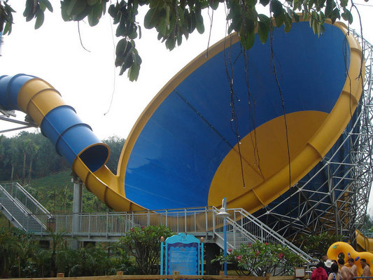 High Safety Diameter 18 M Water Park Slide For Four Players