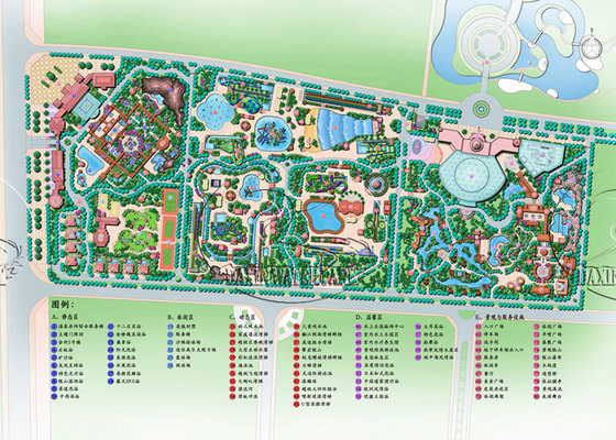 Large Scale Hotsprings Water Park Project Indoor / Outdoor Aqua Park Equipment