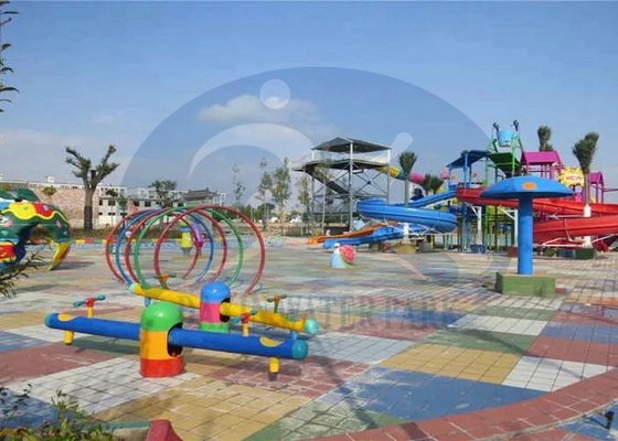 Customized Theme Park Project 40500 Square Meters With Fiberglass / Galvanized Steel