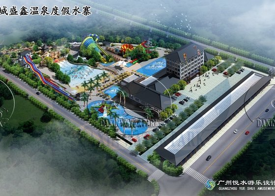 Customized Theme Park Project 40500 Square Meters With Fiberglass / Galvanized Steel