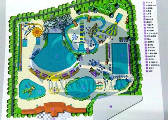 Large Outdoor Water Aqua Park Project Water Attractions Park Slides Pool
