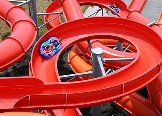 Rafting Fiberglass Water Park Slides for Adults , Tube Water Slide Equipment