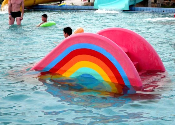 Rainbow Kids Water Slides / Kids Playing On Water Slides for Spas , Hotel