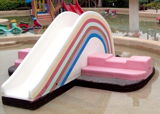 Rainbow Kids Water Slides / Kids Playing On Water Slides for Spas , Hotel