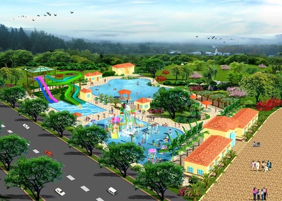 Customized Outdoor Water Game Water Park Project for Kids Pool / Swimming Pool