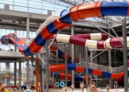 Huge 15m High Fiberglass Water Slides for Amusement Water Playground