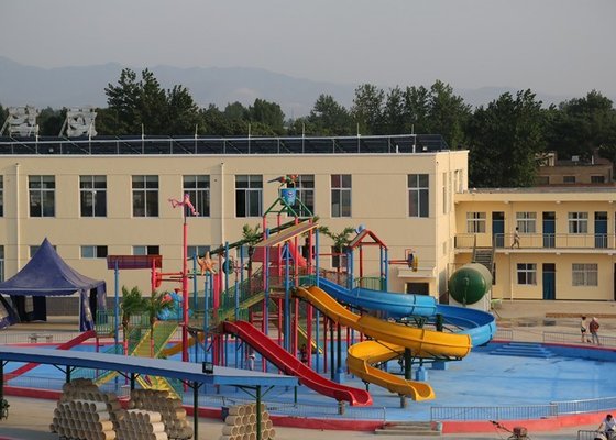 Family Playing Aqua Water Playground Equipment with Fiberglass Slides 25m*23m*10m