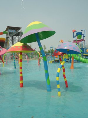 Fiberglass Spray Park Equipment Water Spray Toys Mushroom Spray Custom