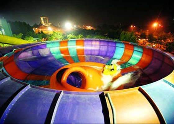 Promotional Splendid Space Bowl Water Slide for Kids , 12m Tower Height