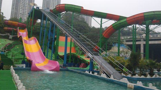 ISO9001 Fiberglass Water Slides Huge Water Park Slides for Summer Holiday