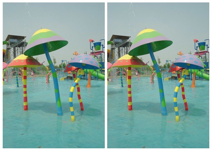 Fiberglass Mushroom Spray Water Playground Equipment Water Spray Parks