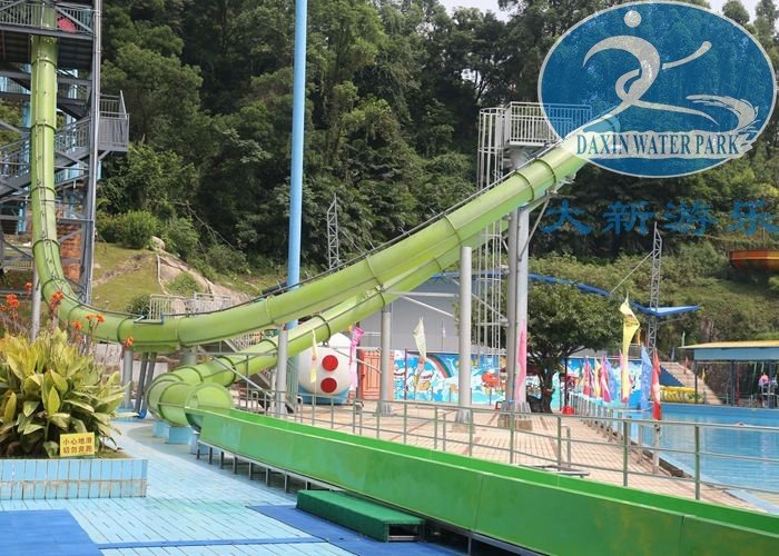 Green Backyard Water Slides , Cool Water Slides Racing Slide