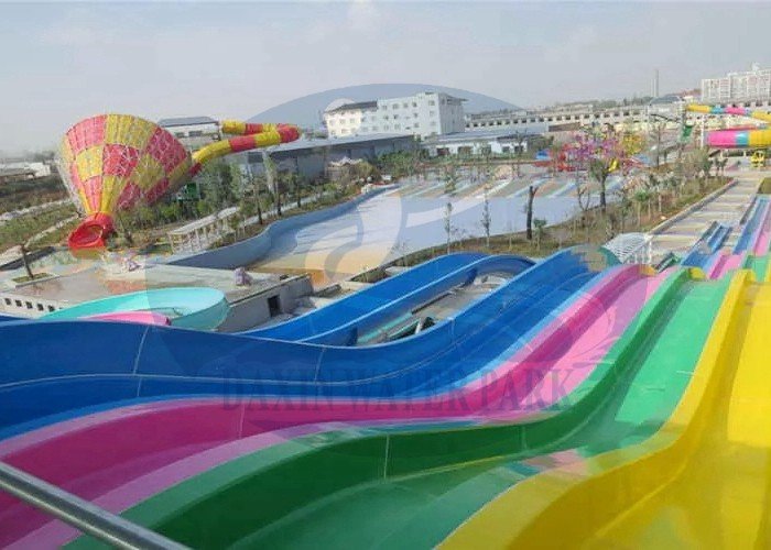 Customized Theme Park Project 40500 Square Meters With Fiberglass / Galvanized Steel