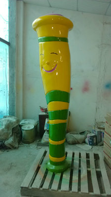 Funny Cartoon Rain Column Fibergalss Water Park / Water House For Kids