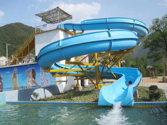 Ourdoor Sport Places Swimming Pool Slides Durable Structure IS09001