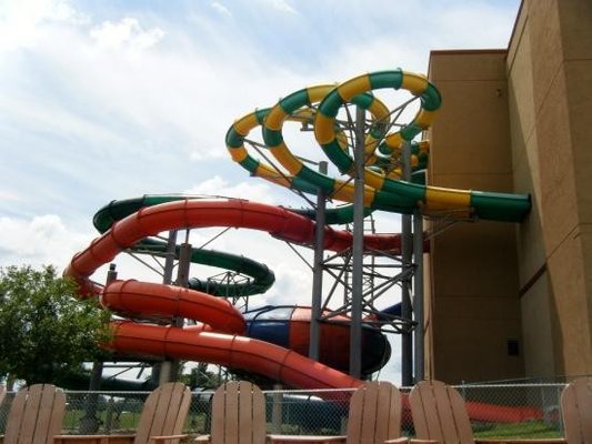 Giant Spiral Slide Playground Fiberglass Water Slides For Water Amusement Park
