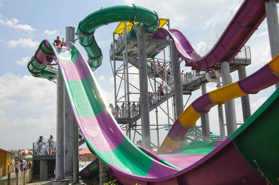 Aqua Park Fiberglass Water Slides Boomerang Skateboard For Adult