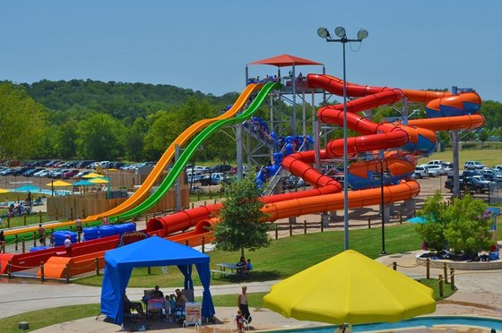 Outdoor Installations Inground Pool Water Slide With Wild Long Thrill Rides
