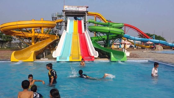 Commercial Funny Rainbow Water Slide And Huge Water Slide Outdoor