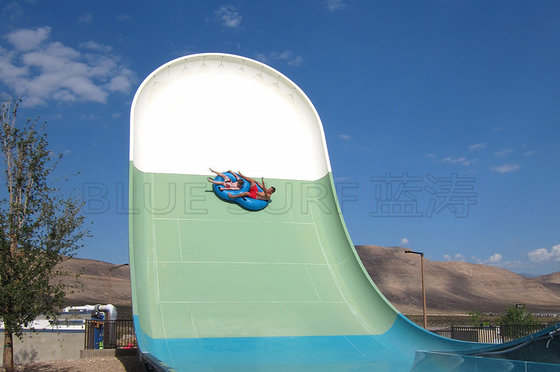 Family Raft Floating Water Boomerango Slide Green Fiber Glass