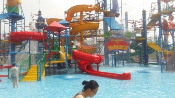 Wizard Paradise 304 Stainless Steel Water Park Playground 45 * 40 M For Kids