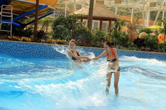 4000 Sqm Air Blast Surfing Wave Pool Big Artificial Equipment Water Park Wave Pool