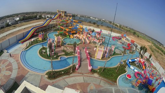Children Fiberglass Water Slide Water Park Equipment ISO 9001 Certification