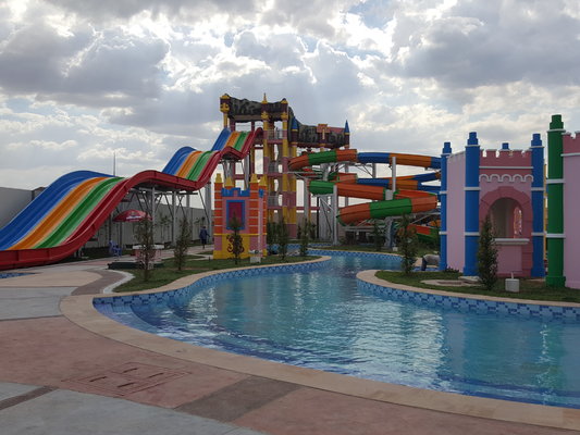Children Fiberglass Water Slide Water Park Equipment ISO 9001 Certification