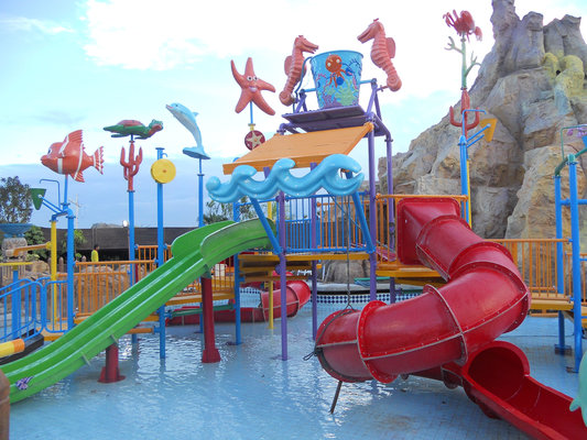 Comfortable Safe Aqua Park Design With Stainless Steel Fastener / Fiberglass Flume
