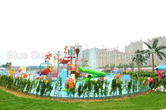 Shandong 100,000 M2 Water Park Fiberglass Water Slide  Water Park Equipment