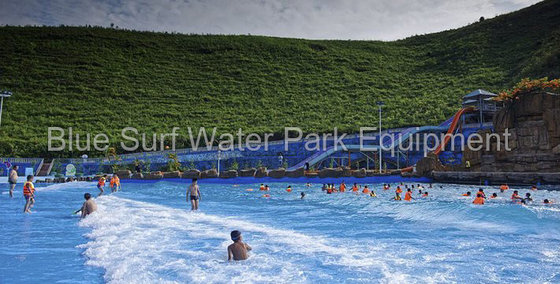 China Guangxi  30,000 Fiberglass  Water Slide / Wave Pool  / Family Water Playground Water Park