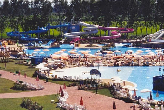 Combination fiber glass water slide