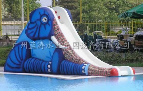 Custom Fiber Glass Childrens Animal Water Slide With Mouth Slide
