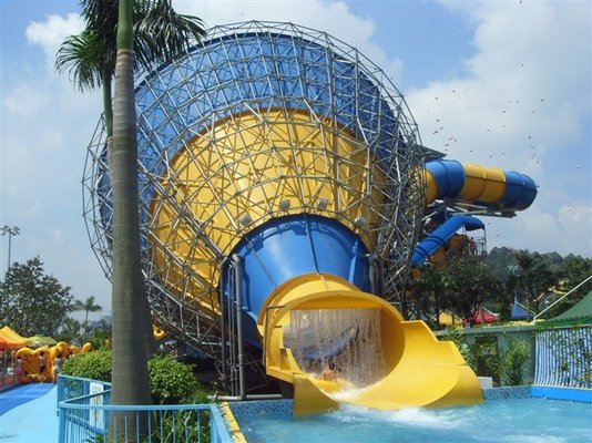 Custom Huge Tornado Water Slide , Adult Hurricane Water Slide For Water Amusement