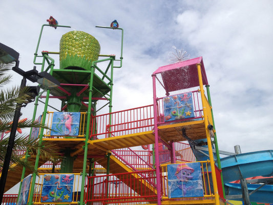 Commercial Water Park Skip Bucket Water Fun Park For 200 People