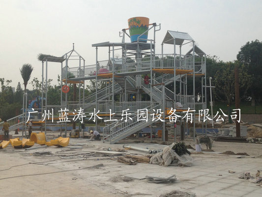 Aqua Park Giant Water Playground Equipment With Water House / Water Slide