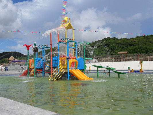 Outdoor Water Playground With Commercial Spiral Water Slide