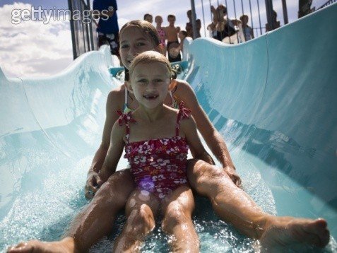 Swimming Pool Kid Water Slides Fiber Glass Open Flume Water Slide
