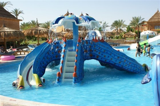 Outdoor Small Water Slide Water Fun Park Octopus Style Pool Water Slides