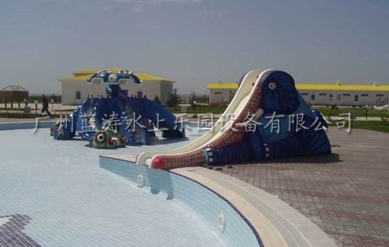 Fiberglass Small Water Slide Elephant Style Water Park Slides For 3 - 12 Years